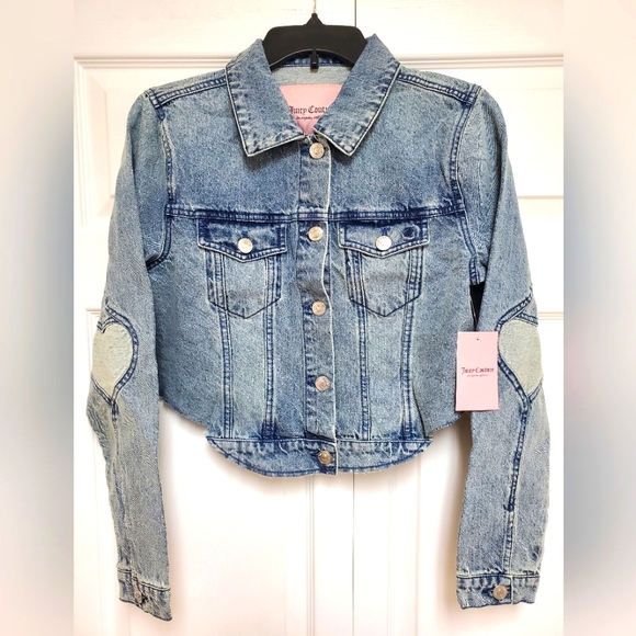 Juicy Couture | Jackets & Coats | Juicy Couture Cutoff Denim Jacket ...